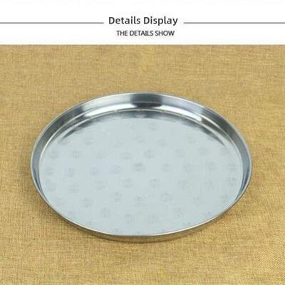 With thick stainless steel plate round big disk platter