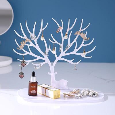 Deer antler decorative rack, entryway key rack, home hanger,