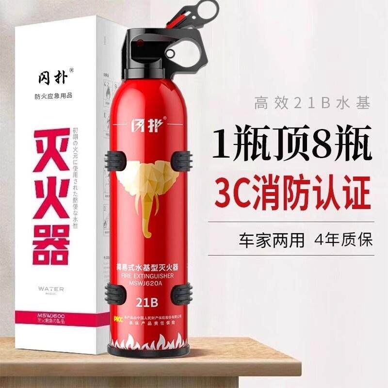 车载灭火器私家车21B水基型车用小型汽车家用消防器材耐高温新款