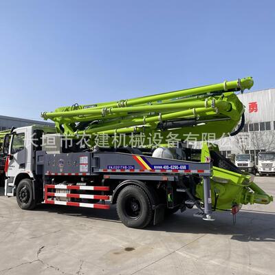 混凝土天泵车33米5RZ臂架结构汽车底盘移动式商混输送泵车