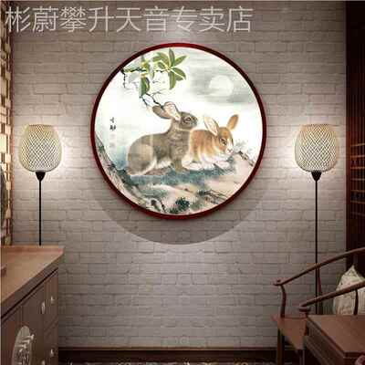 网红肖十生装老龙饰鼠墙牛图虎兔画像画蛇画马鸡羊壁画挂二画
