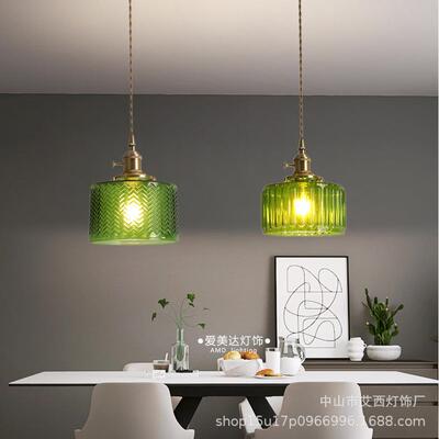 玻璃性172吊灯北欧复古民宿吧台餐厅床关头灯咖创意个啡厅玄卧室