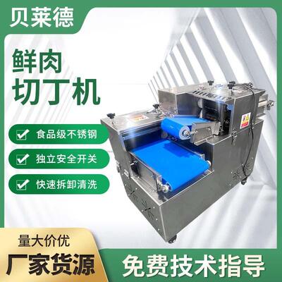 全自动鲜肉切丁机肉类切块机鸡胸切肉机牛羊鸡鸭肉电动肉品切丁机