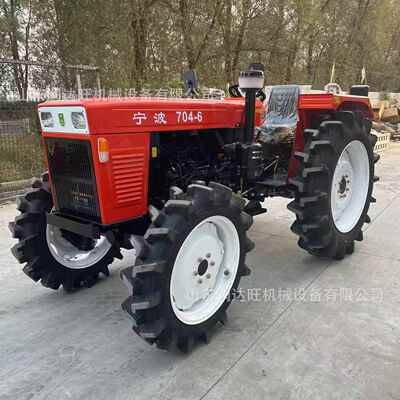 大型宁波桥704四轮拖拉机 外置强升强降水旱两用四驱柴油耕地机出