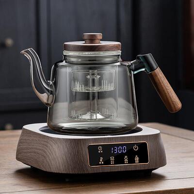 2024新家蒸用款具电陶炉煮茶壶玻璃侧把烧水AL101139茶壶汽白茶电