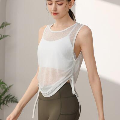 Thin yoga clothes, sports vest, women's outerwear, cover