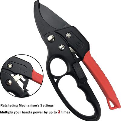 Ratchet Anvil Pruning Shears Garden Clippers Anvil Pruner