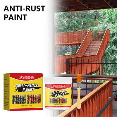 Jayusing Red Rust-Removing Paint for Iron Gates, Railings, a