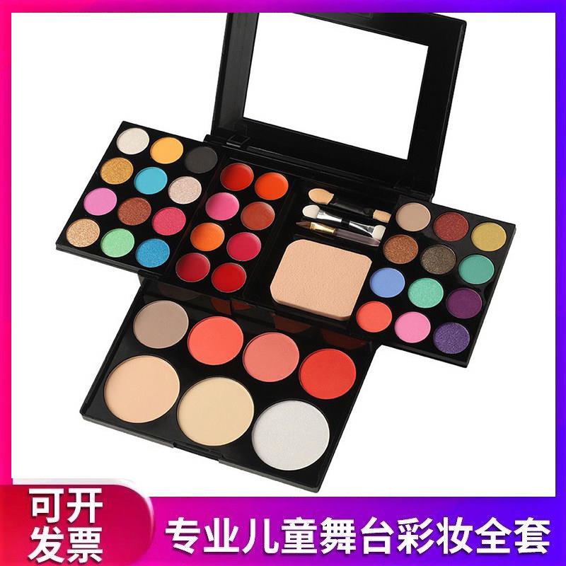 正品舞台妆眼影盘彩妆套装闪粉亮片六一儿童表演出化妆品专用无毒
