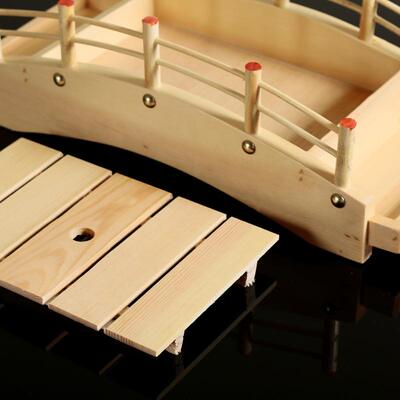 木刺身拼白木寿司盘桥寿司盛日韩餐拼具日器式料理Z1204盘木制拱