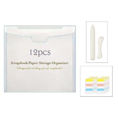 Buckle Design Scrap Organizer 12-piece Scrap Paper