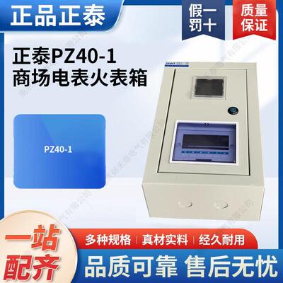 正泰出租房商场铁壳电表火表箱PZ40-1带C45导轨6路单相220V 明装