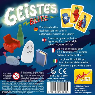 Verlag Ghost Blitz game nights family Card toys闪灵快手卡牌