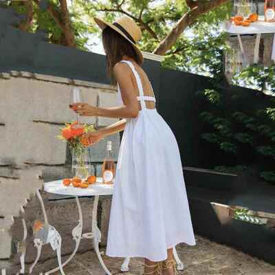 Bareback dress with no negative reviews and short sleeves