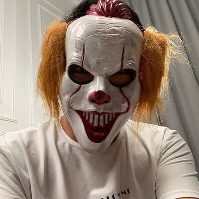Halloween Horror Wizard Clown Mask Masquerade Funny Decorati