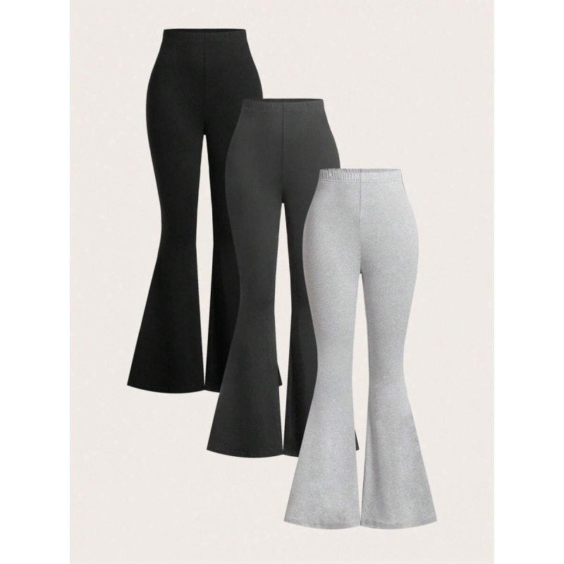W 41125 American retro flare sweatpants 美式复古喇叭弹力卫裤