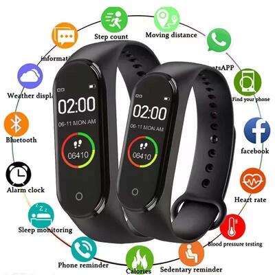 M4 Smart Band Wristband Blood Pressure/Heart Rate Monitor/Pe