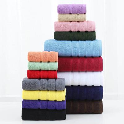 Cotton set 3pcs towels Bath towel facecloth 纯棉毛巾三件套
