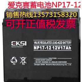 EKSI爱克赛蓄电池NP12V7AH17AH24AH38AH65AH100AH120AH消防直流屏