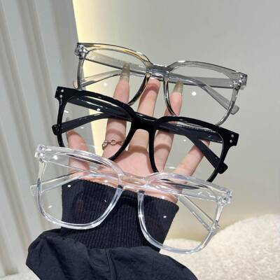 3-Pack Unisex Square Frame Blue Light Blocking Eyeglasses -