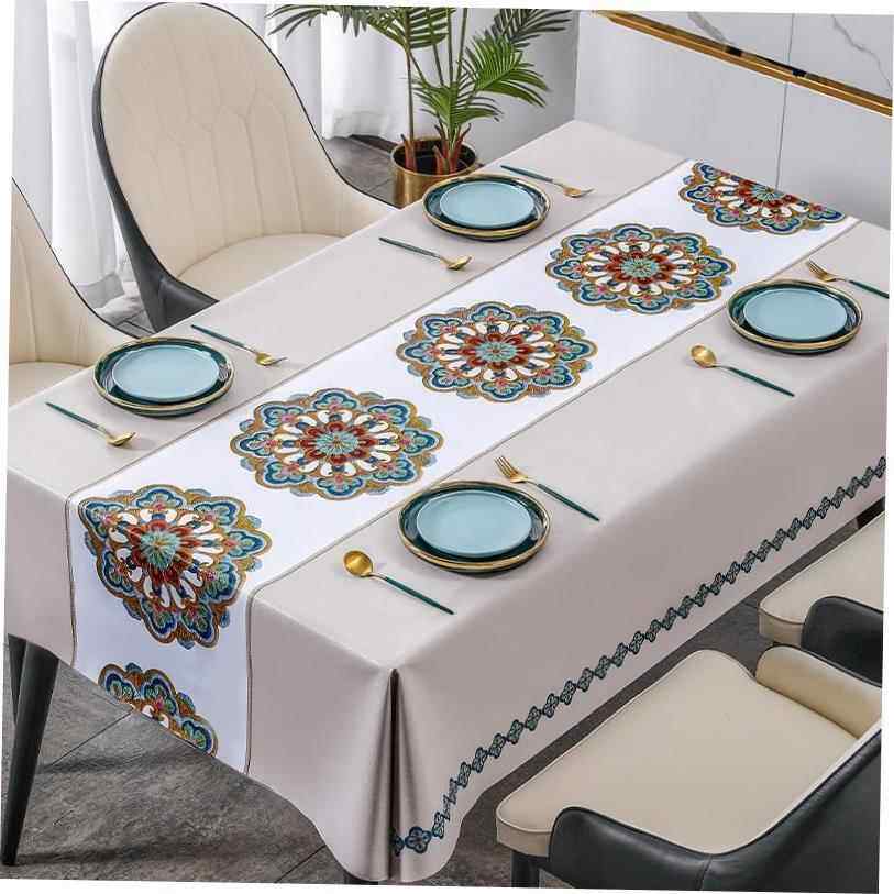 Nordic PVC tablecloth waterproof table cloth table mat 桌布
