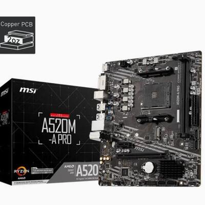 适用AMD 微星MSI A520M-A PRO 主板 AM4 支持5000系列CPU其他