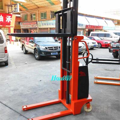 现货供应牛力电动叉车CTD1525半电动叉车堆高车NIULI半自动堆垛车