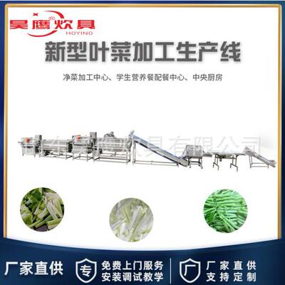 叶菜蔬菜清洗流水线预制菜加工生产设备全自动气泡清洗机净菜加工