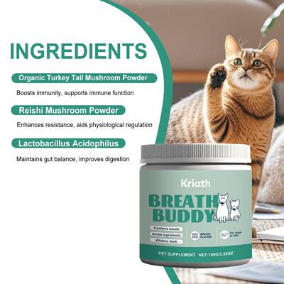 Kriath Pet Dental Cleaning Powder - Gentle and Convenient Da