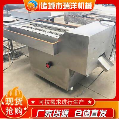 全自动鸡爪切爪机泡椒凤爪切割机鸡脚分段机器鸡爪加工设备