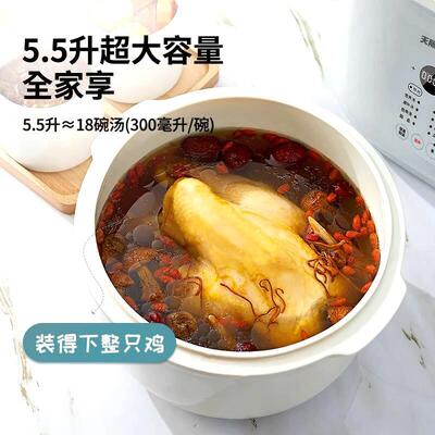 天际（家电） DGD55-55AG(A)天际大容量全自动隔水炖锅陶瓷银耳煲