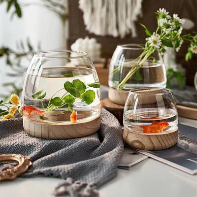 Nordic Home Decor Glass Vase Living Room Decoration Flower V