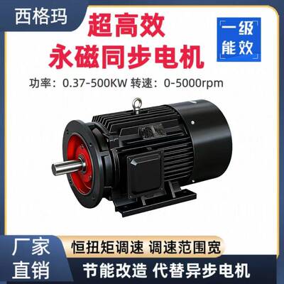 永磁同步电机节能改造TYP28075W造粒机90W挤出机注塑机一级能效
