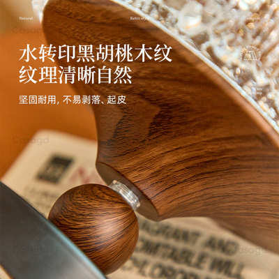 中阳玄关感过道木色 水晶高级胡桃法式吸顶灯走廊仿复古台灯古风