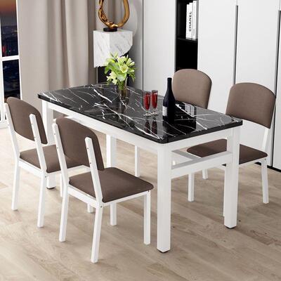 简约餐椅合家用小户型长方形吃桌饭子ZG-63000出桌租房桌组经济型