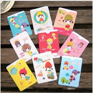 Fruit Girl PU Card Holder for Transportation Cards, Student