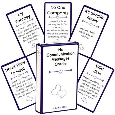 无通信消息讯息卡 54张 英文字卡神谕卡Communication Messages