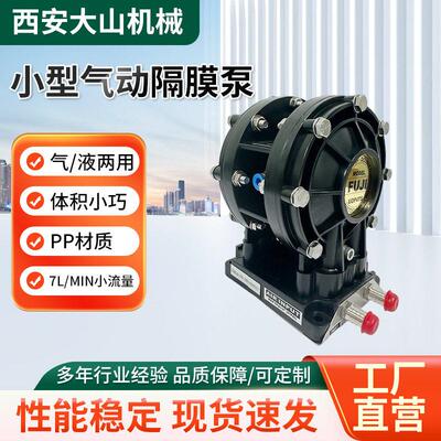 跨境小型气动隔膜泵UDP4TS气动汽油输送泵便携式微型气动隔膜泵