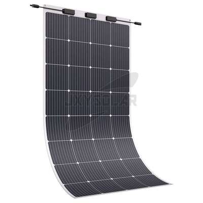 房车游艇渔船防裂片纤维复合材料单晶硅185W柔性太阳能光伏发电板