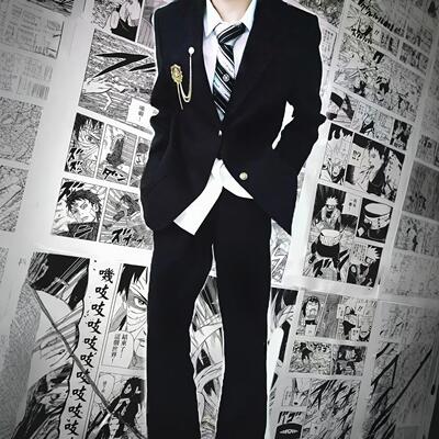 dk男生制服西装男套装日系学院风校供感学生毕业班服预备校服西服