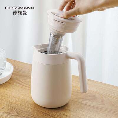 新品不锈钢简约茶壶带滤网家用大容量保温壶暖水瓶泡茶焖泡壶定lo
