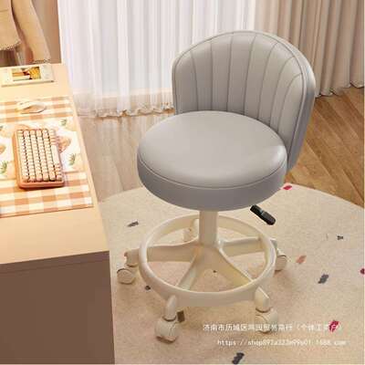 妆化子椅子家用儿童学习椅电脑椅靠背梳妆台室凳女生HJT卧美甲滑