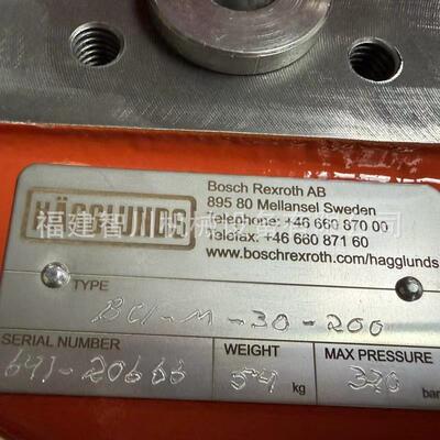 HAGGLUNDS 赫格隆油缸R93900287 BCI M 30 200