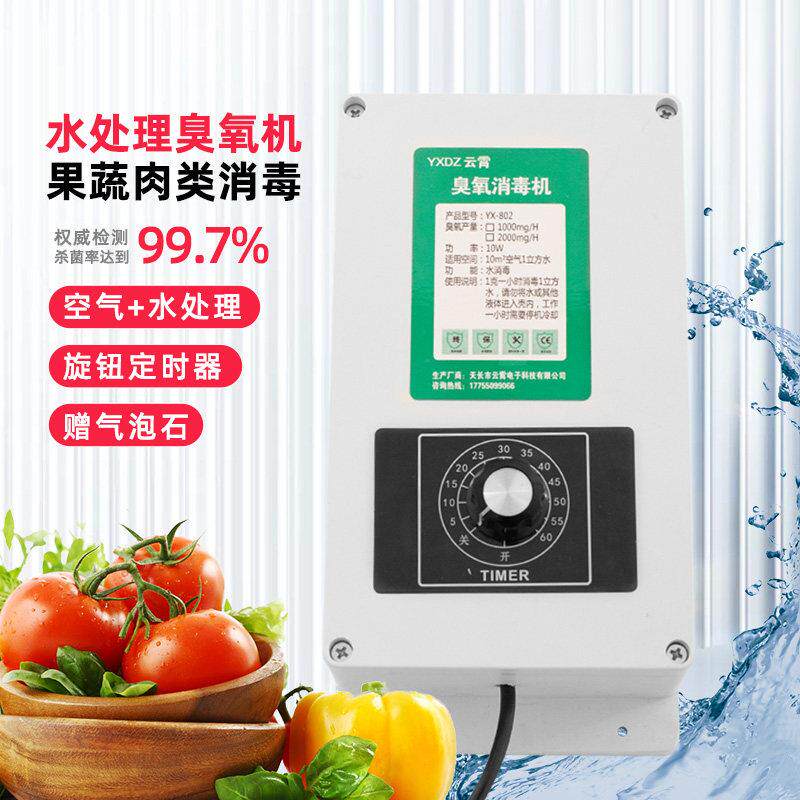 臭氧产生器臭氧消毒机水处理2000mg/h活氧机蔬菜水果蔬机杀菌消毒