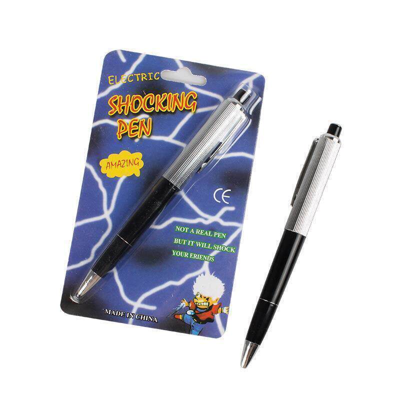 1pc Fancy Ball Point Pen Shocking Electric Shock Toy Gift Jo