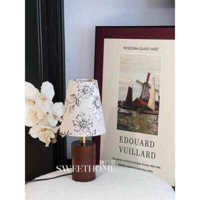 SweetHome *兰特花园 中古覆古法式碎花铁艺夜灯卧室睡眠氛围台灯