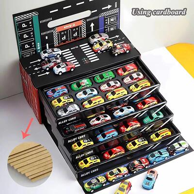 20-50PCS/Set Mini Car with Storage Box Pull Back Vehicle for