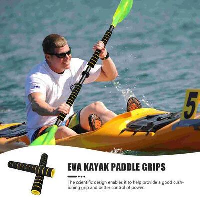 2 Pcs Oars Non-Slip Cover Sponges Paddling Shaft Sleeves