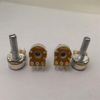 台产 16型双联平衡电位器 MN250K MN100K带中点中间归零 25MM花柄