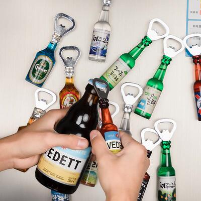 Cross-border best-selling beer bottle opener with fridge mag